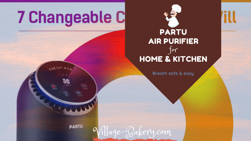 PARTU Air Purifier for Home & Pet Allergies & Kitchen Smoke